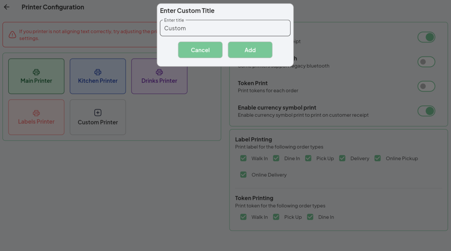 Custom Printer | ACE POS