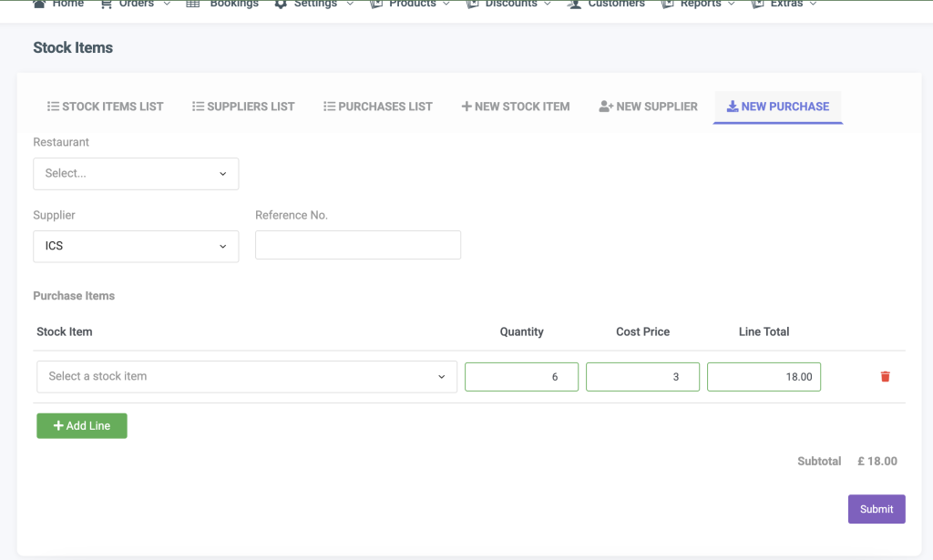 Stock Purchase | ACE POS